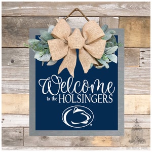 We Are Penn State Door Hanger Penn State Sign We Are Sign Penn State ...