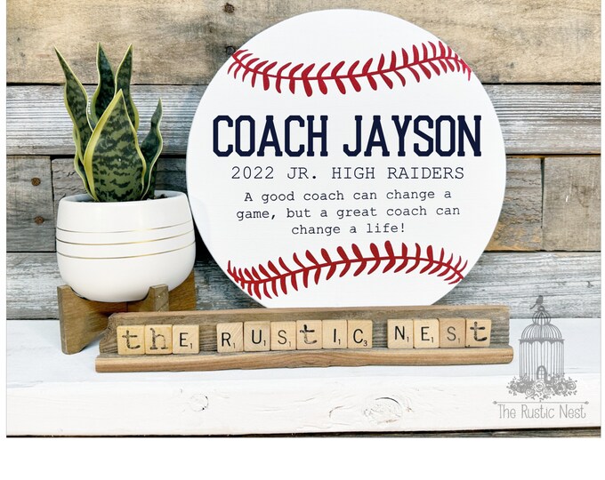 Baseball Coach Gift | Softball Coach Gift | Graduation Gift | End of ...