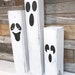 Halloween Ghost Porch Blocks: Distressed Wood Halloween Decor - Etsy