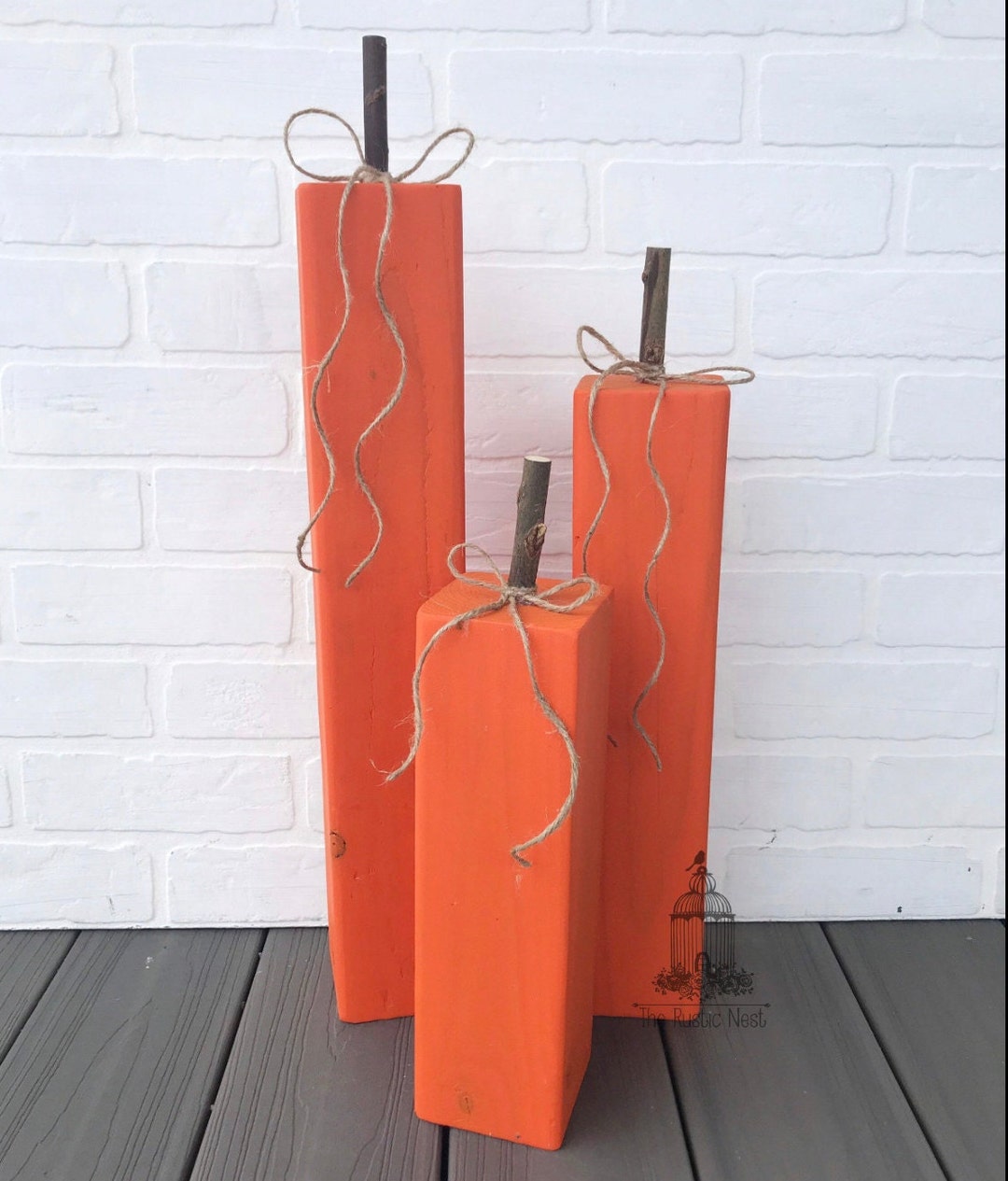 Wood Pumpkin Blocks Pumpkin Porch Blocks Fall Porch Blocks Halloween ...