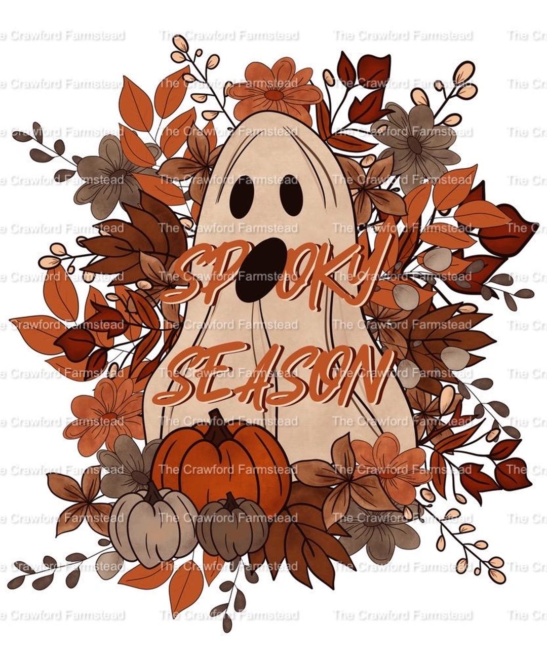 PNG, Halloween Png, Fall Png, Autumn Png, Floral Png, Ghost Png - Etsy