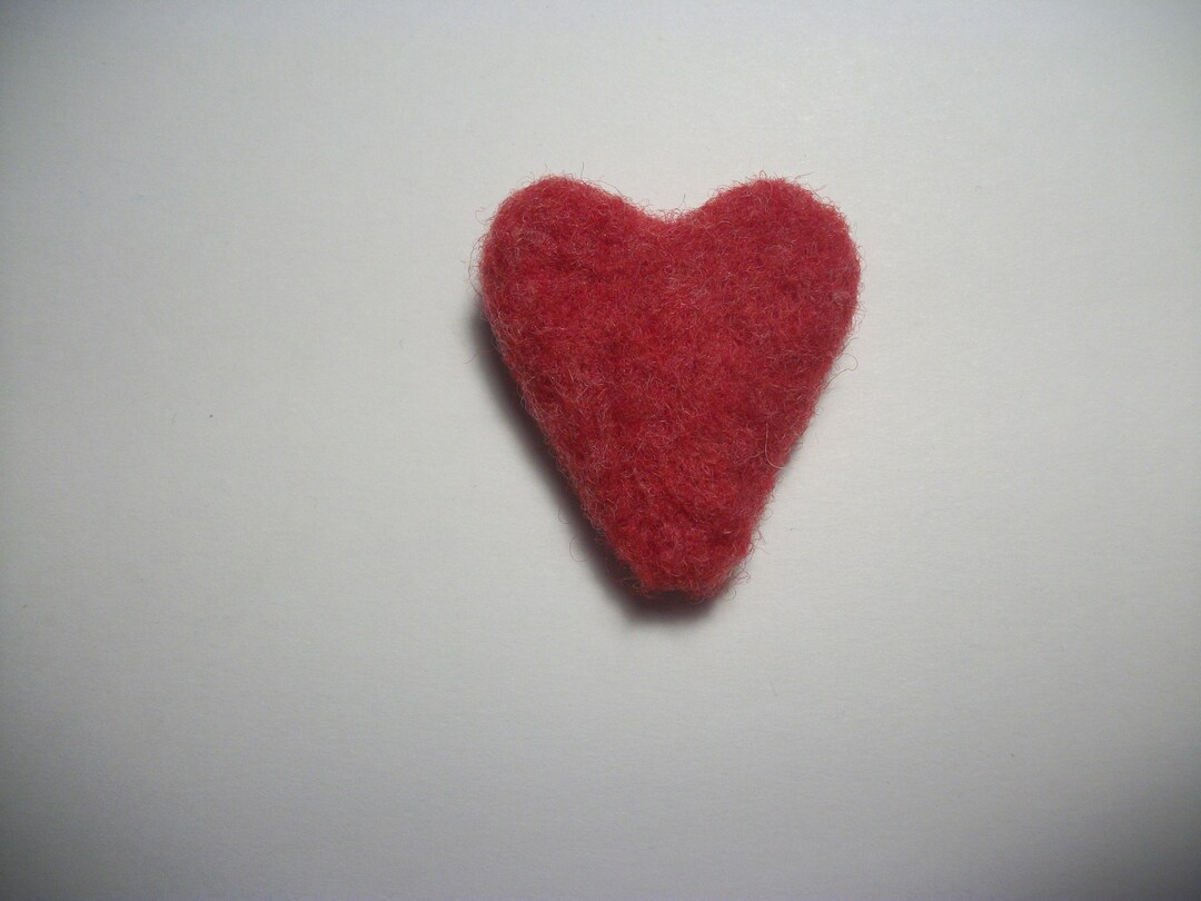 Needle Felt Heart - Etsy