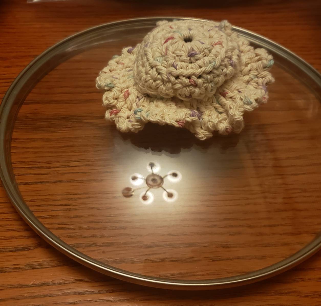 Crochet Hot Lid Grabber, Hot Hat Handle Grabber Round Dishcloth ...