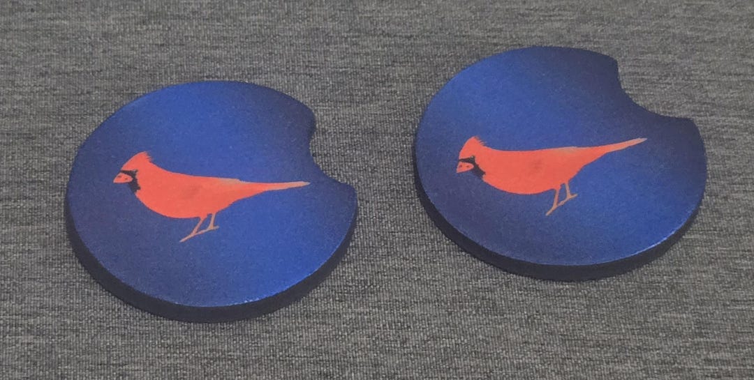 Cardinal Coasters Neoprene 2.75 Round Absorbant Car Coasters - Etsy