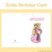 Printable Birthday Card | Legend of Zelda Card | Gamer Birthday Card ...