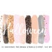 Winter Brush Strokes Clip Art, Paint Strokes, Glitter Snowflakes ...