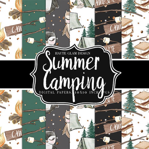 Summer Camp Paper Set - Etsy