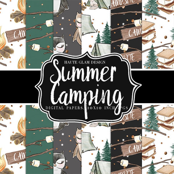 Camping Paper - Etsy