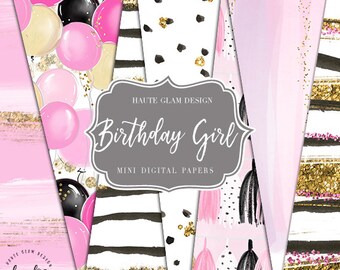 Happy Birthday Digital Paper Birthday Patterns Birthday Party - Etsy
