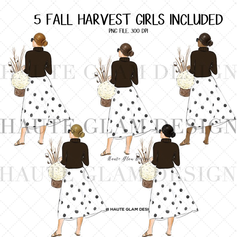 Farmhouse Harvest Clipart Autumn Fall Thanksgiving Farmhouse | Etsy