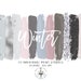 Winter Brush Strokes Clip Art, Paint Strokes, Glitter Snowflakes ...