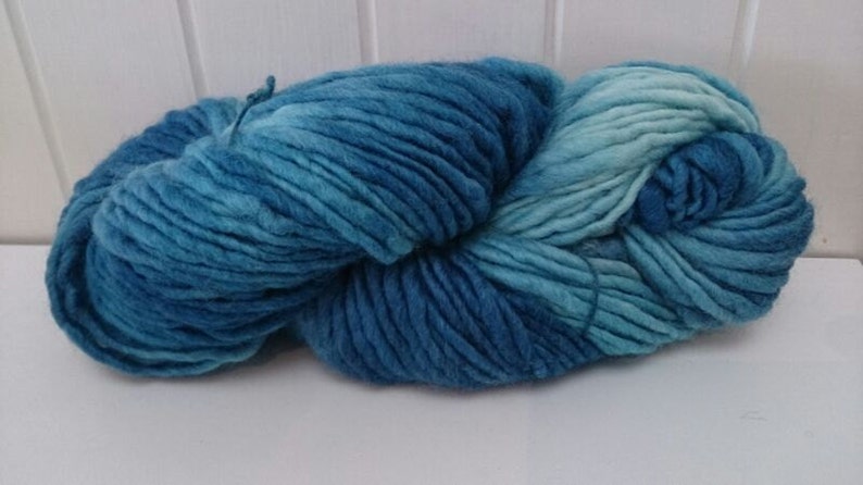 Chunky Yarn Shades of Blue 12 Ply Soft Pure Merino Wool | Etsy