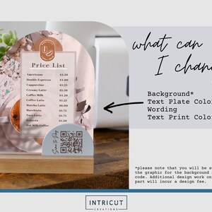 Custom Acrylic Price List - Small Business Price List - Personalized ...