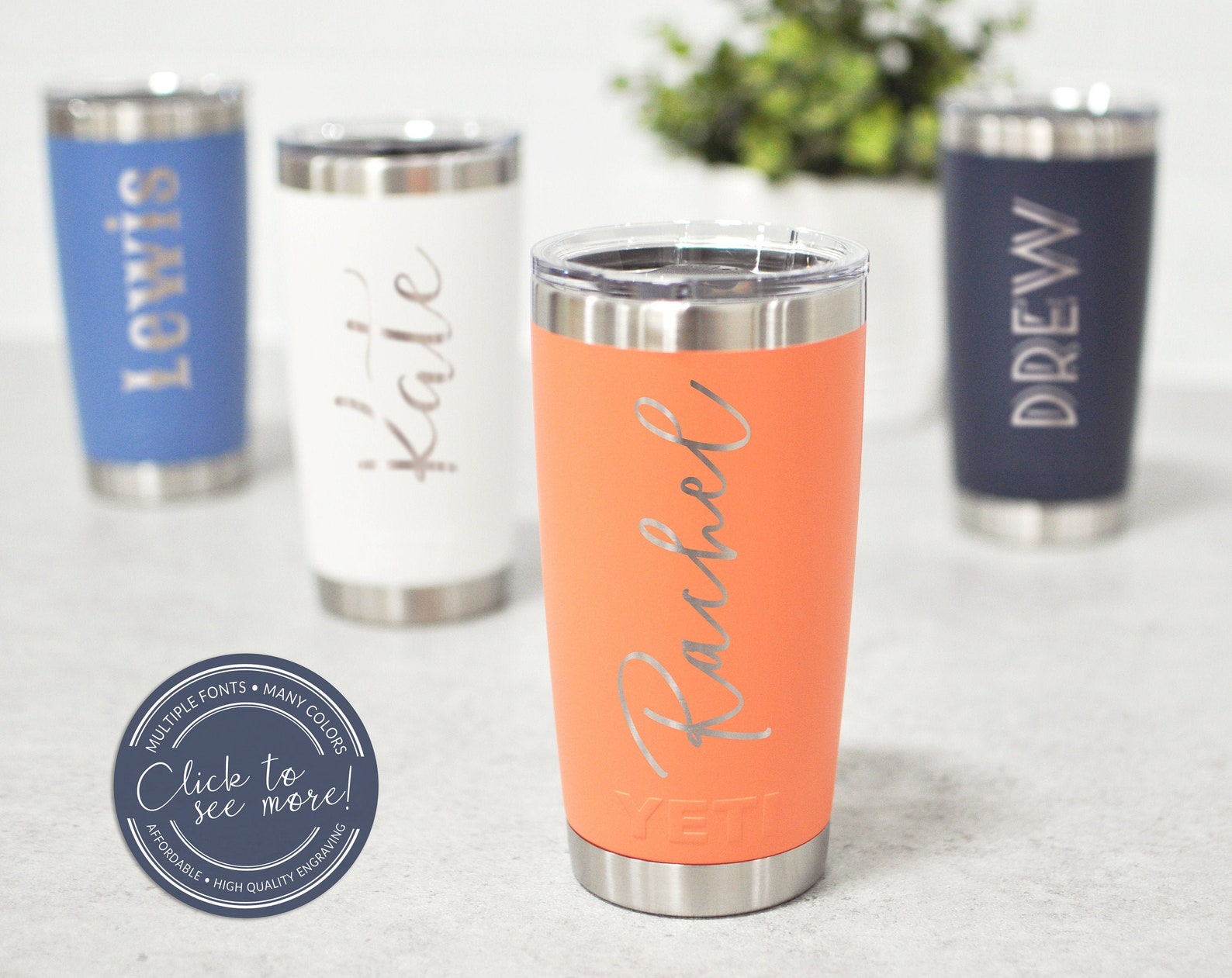Vaso Yeti grabado personalizado de 20 oz Yeti personalizado - Etsy México