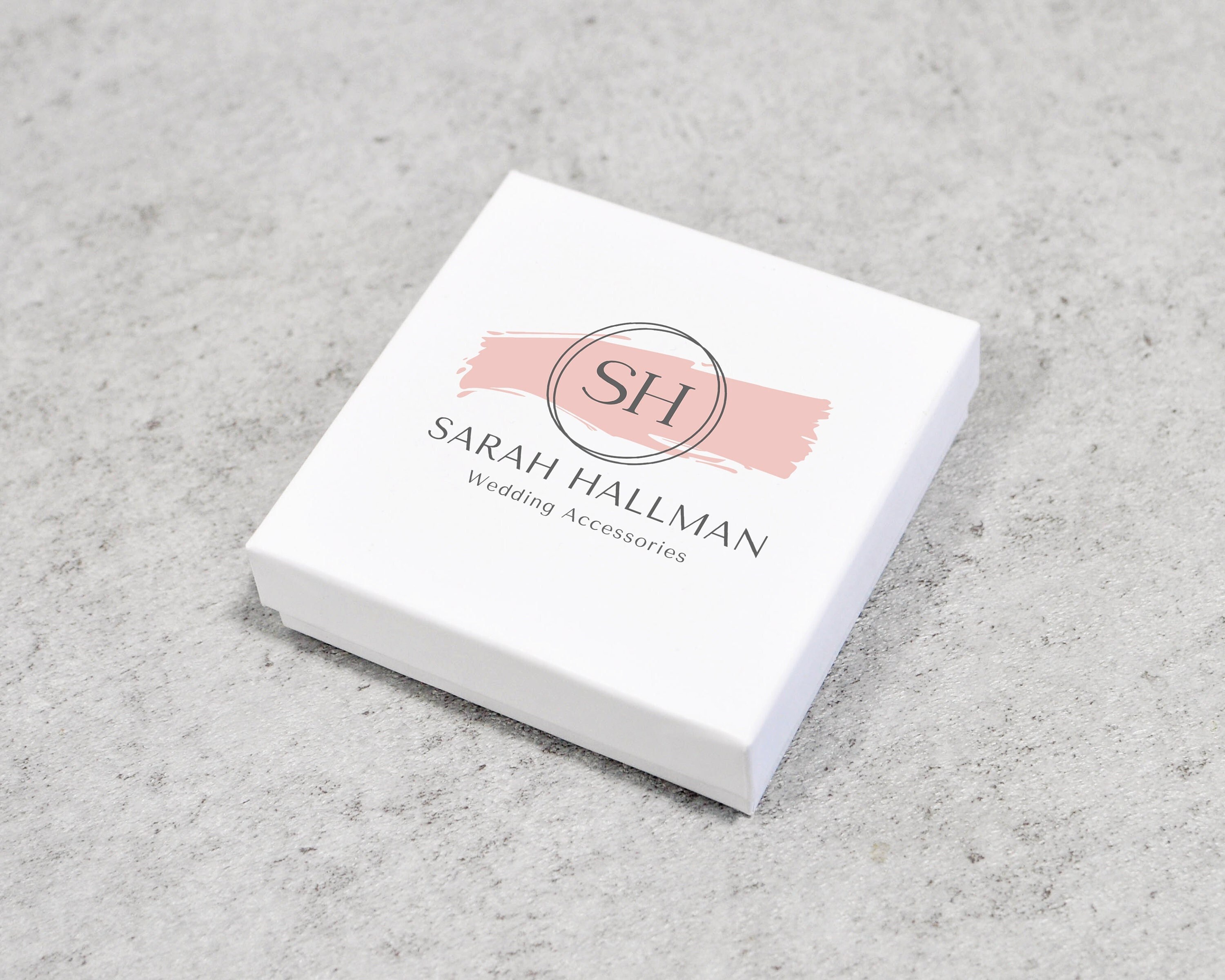 Custom Branded Jewelry Box Business Logo Printed Jewelry | Etsy