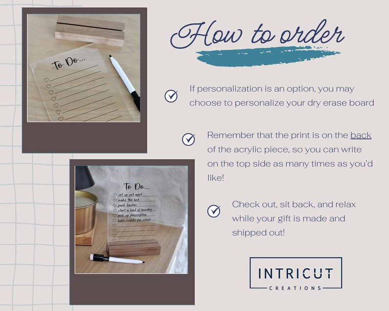Acrylic to Do List, Dry Erase Planner, Mom Organization - Etsy