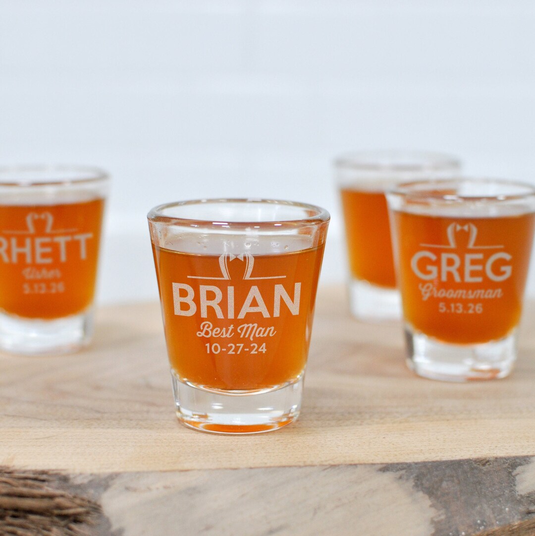 Engraved Shot Glass, Best Man Proposal, Big Brother Gift - Etsy