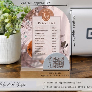 Custom Acrylic Price List - Small Business Price List - Personalized ...