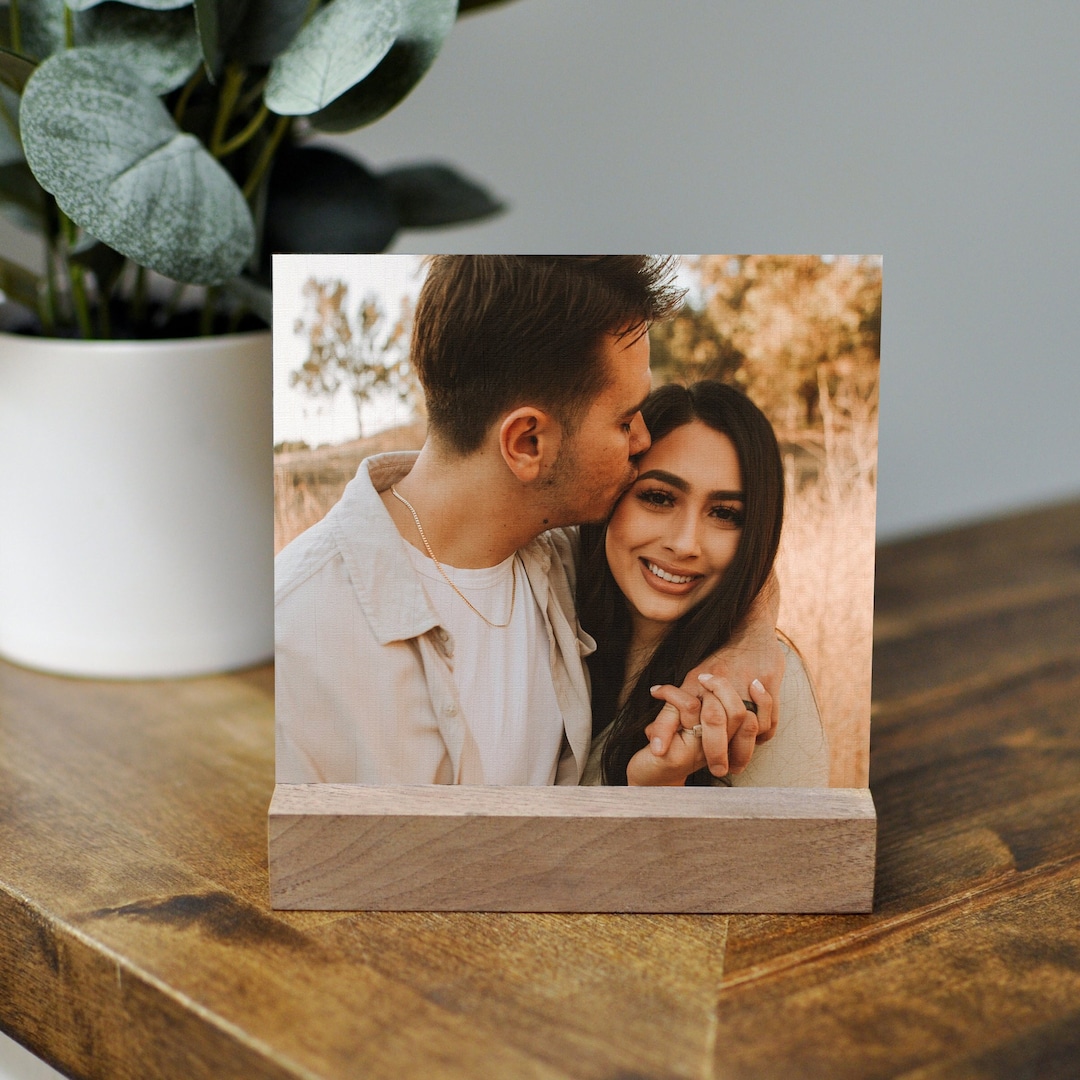 Custom Photo on Wood, Long Distance Relationship Gifts, Picture Gifts ...