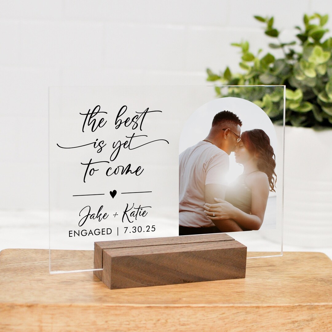 Personalized Engagement Photo - 7x5 Engagement Print - Custom Acrylic ...