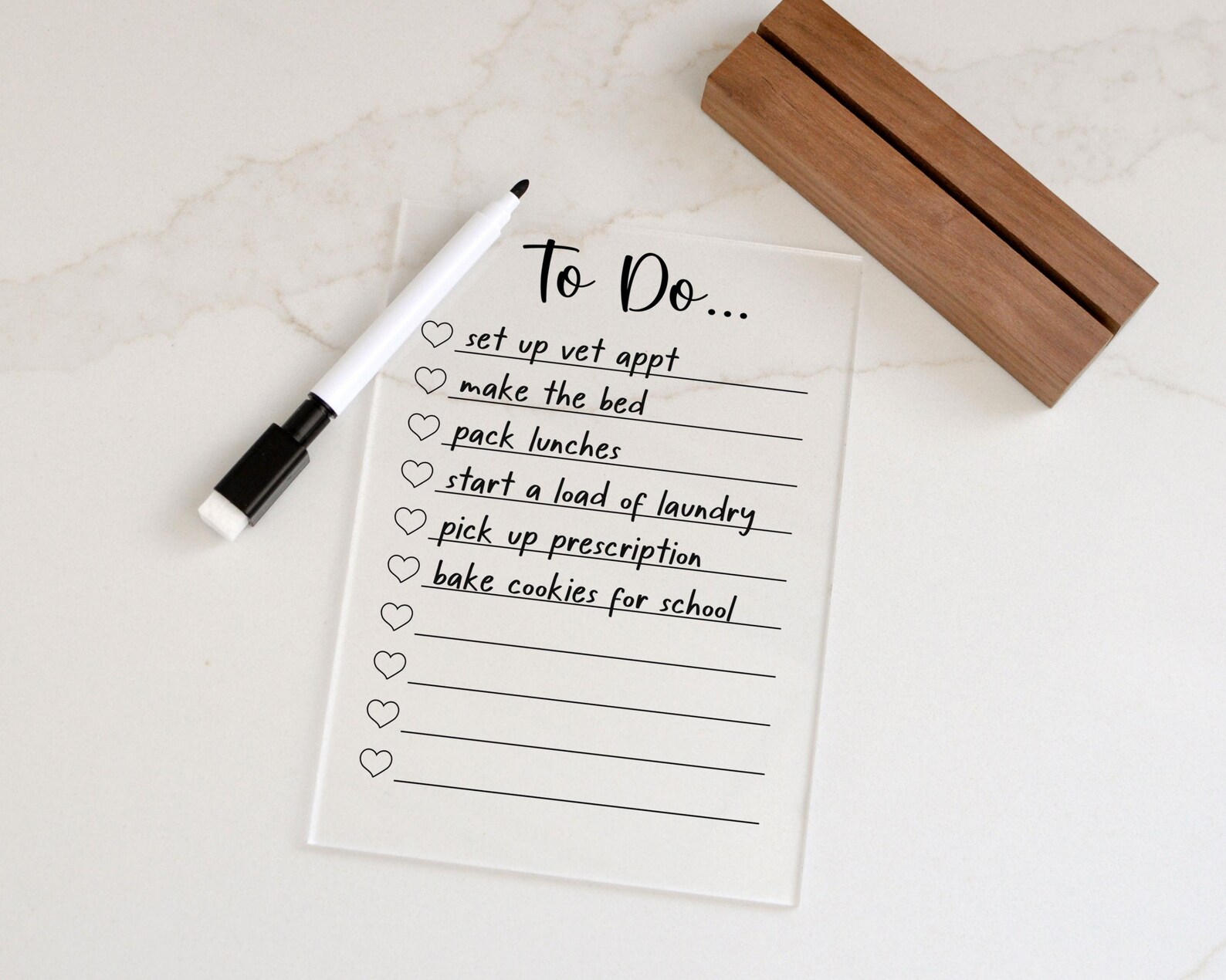 Acrylic to Do List, Dry Erase Planner, Mom Organization - Etsy