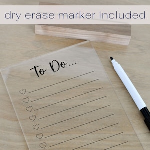 Acrylic to Do List, Dry Erase Planner, Mom Organization - Etsy