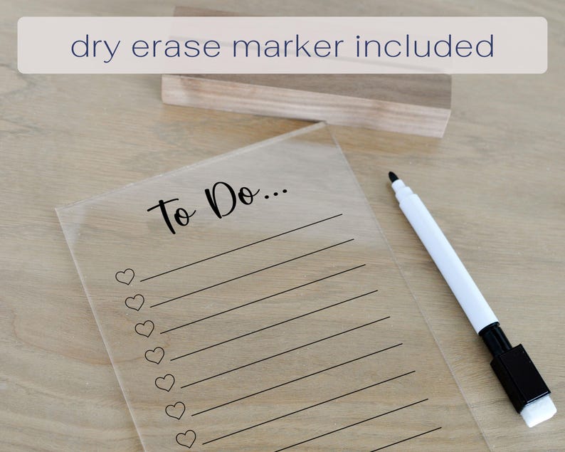 Acrylic to Do List, Dry Erase Planner, Mom Organization - Etsy