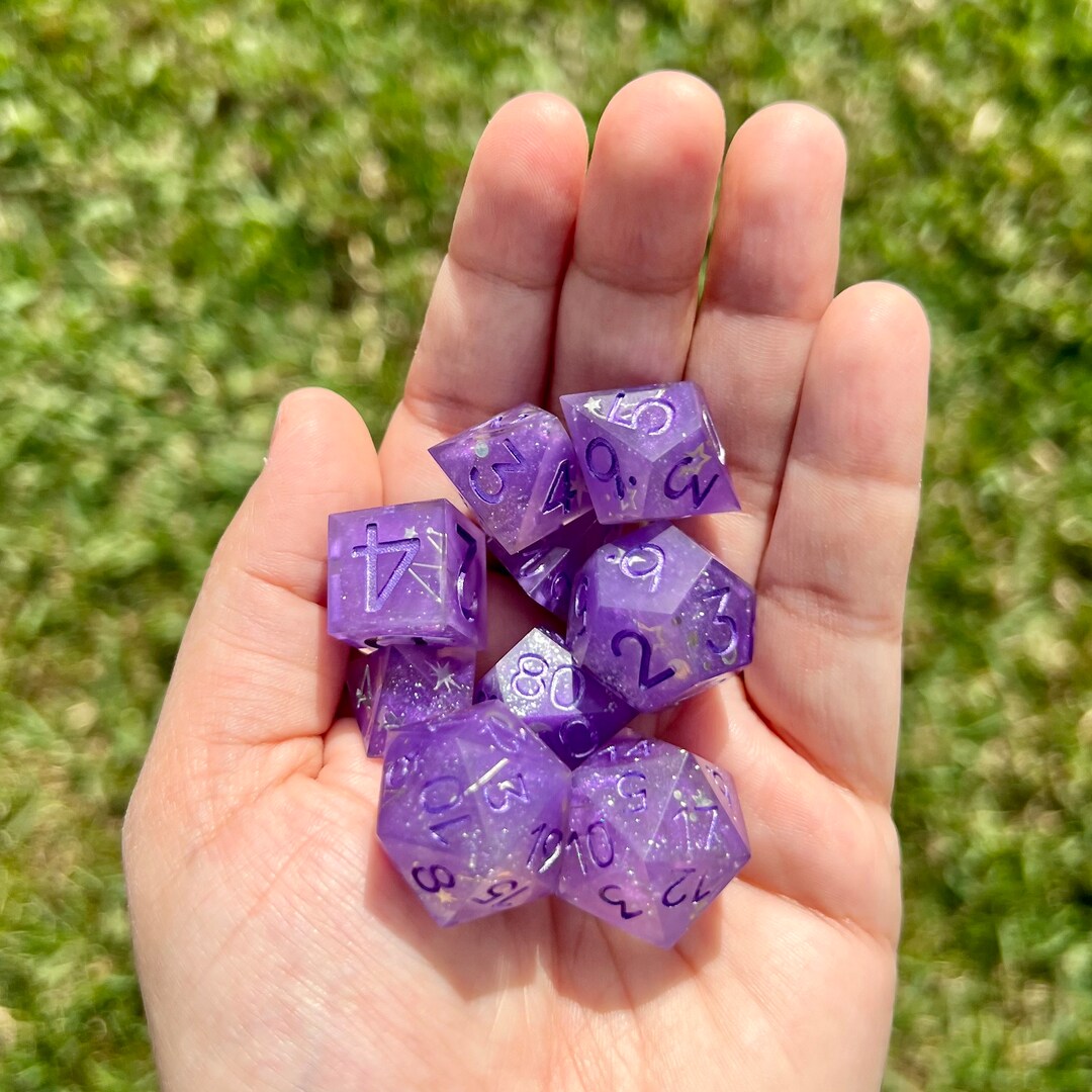 Handmade Starry Sky Polyhedral Dice - Advantage Set - Etsy