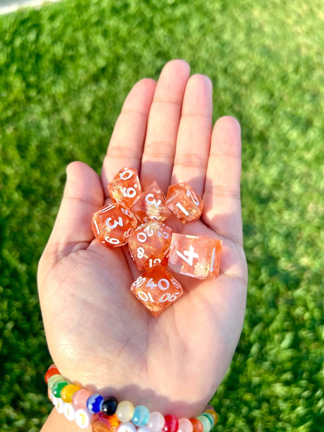 Copper Sunrise - Handmade Polyhedral Dice - Etsy