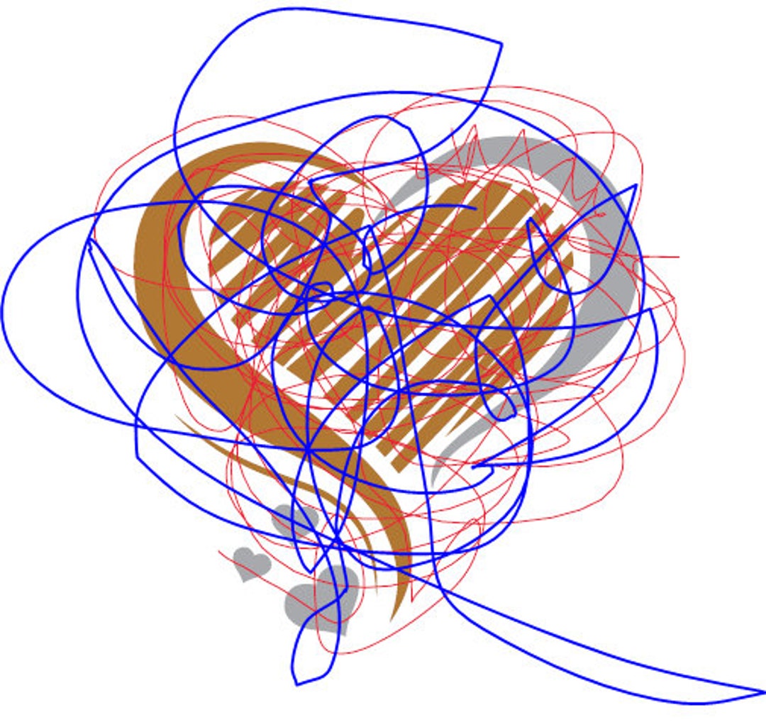 2 Tone Heart Digital File - Etsy