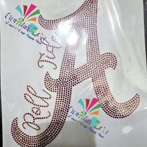 Alabama Rhinestone Transfer - Etsy