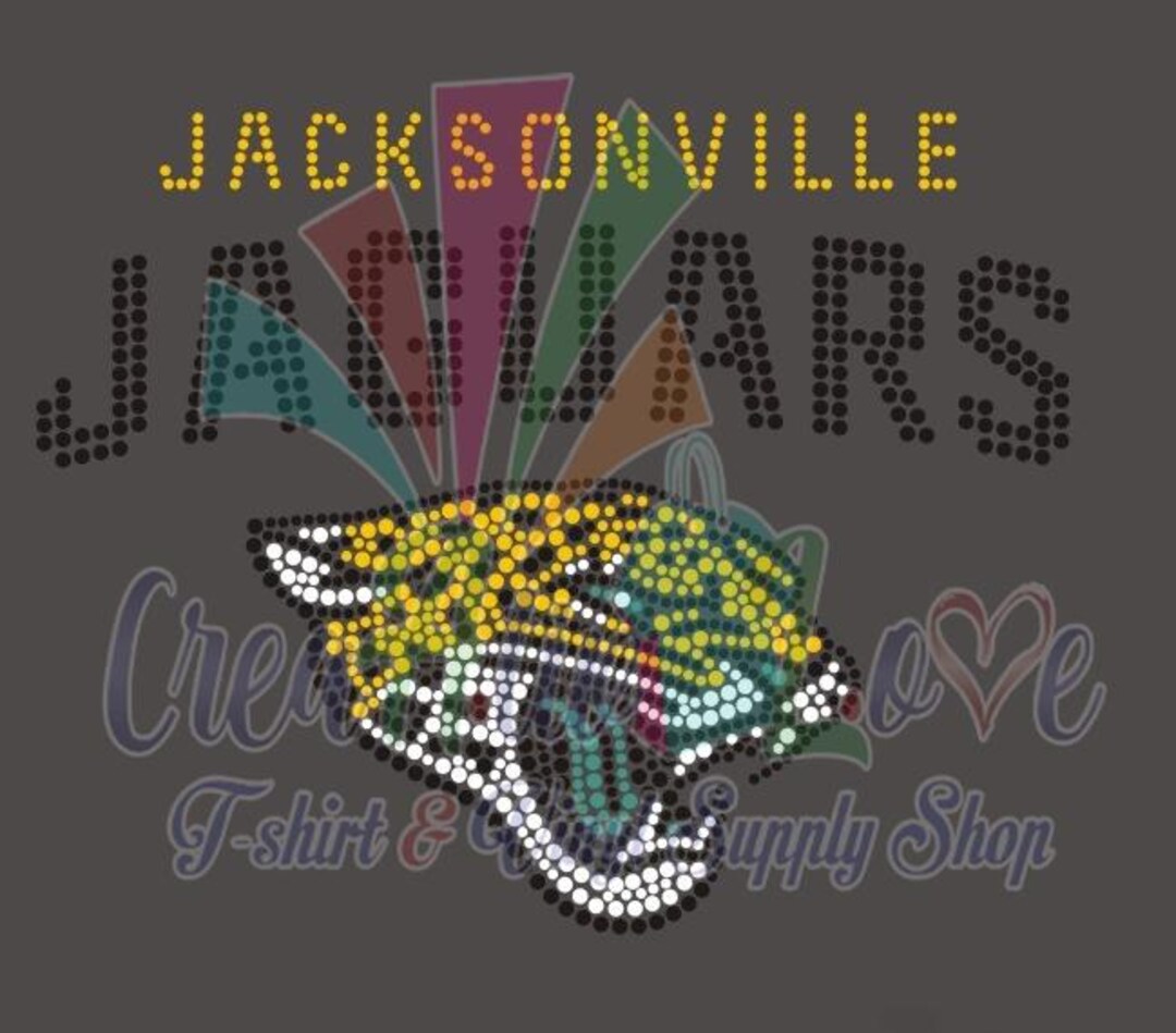 Jaguars Rhinestone Transfer - Etsy