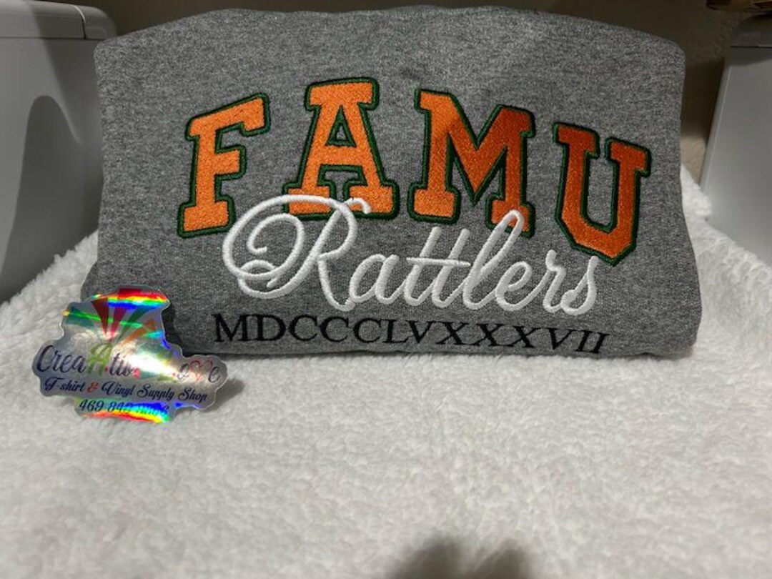 FAMU Embroidery Sweatshirt - Etsy