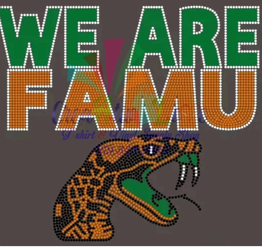 We Are FAMU Rhinestone Transfer - Etsy