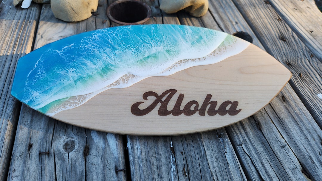 Ocean Themed Aloha Surfboard Wall Decor - Etsy
