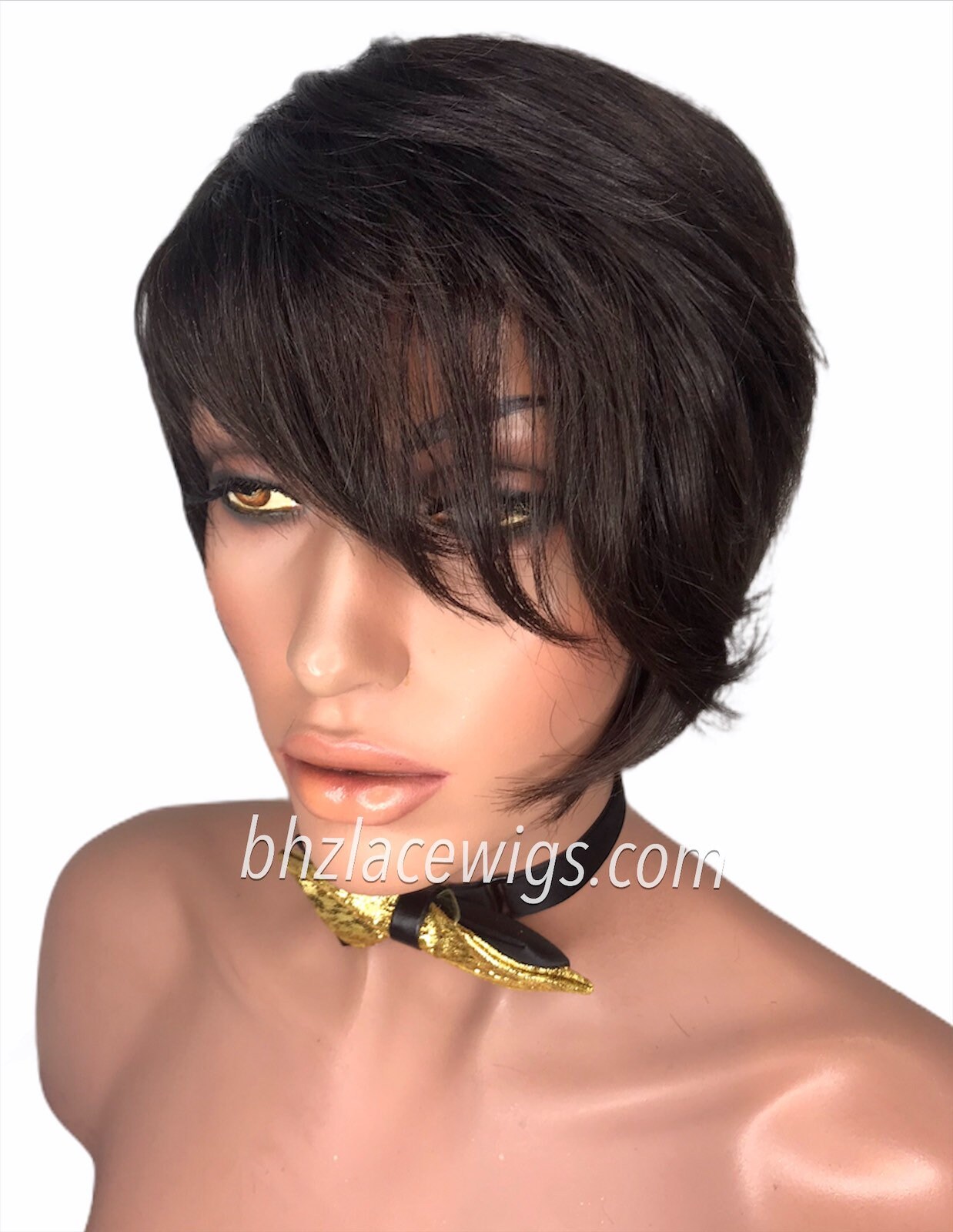 100% Human Hair Professionally Short Cut Layered Full Cap Wig - Etsy