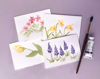 Hand painted cards | Etsy