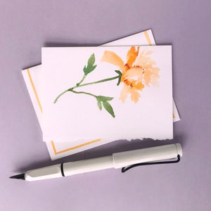 Watercolor Spring Flower Cards, Hand Painted Floral Note Cards, Mother ...