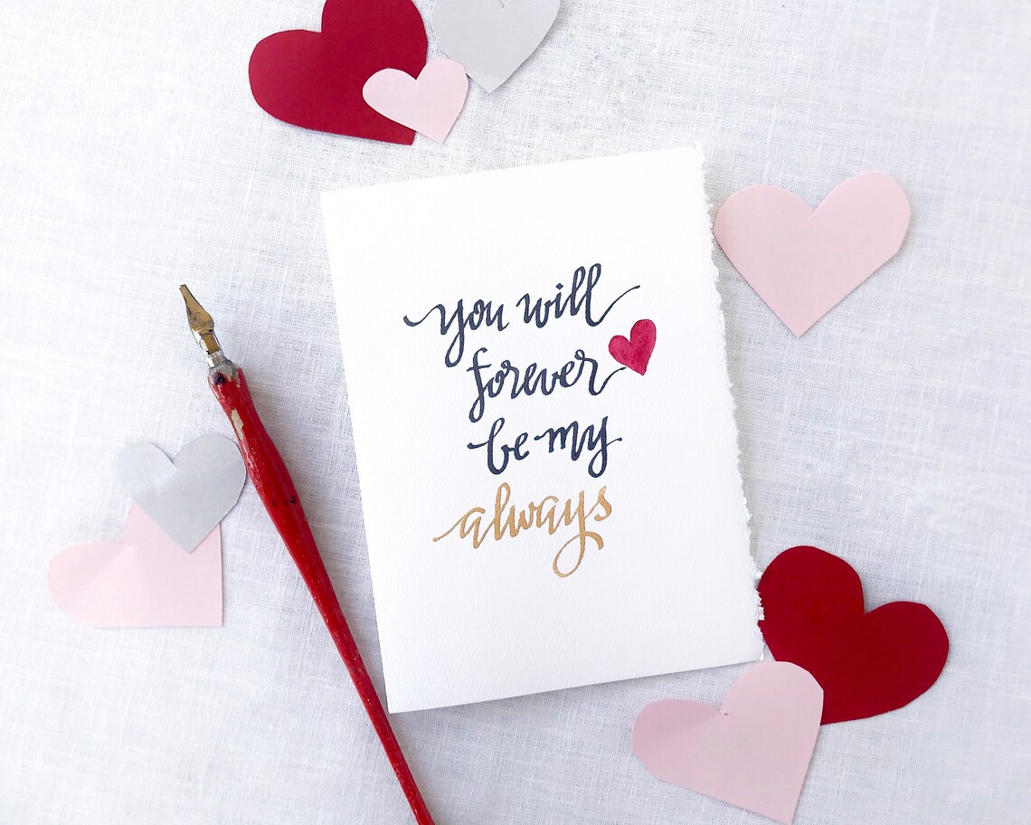 Romantic Card Love Card for Anniversary Engagement Card - Etsy