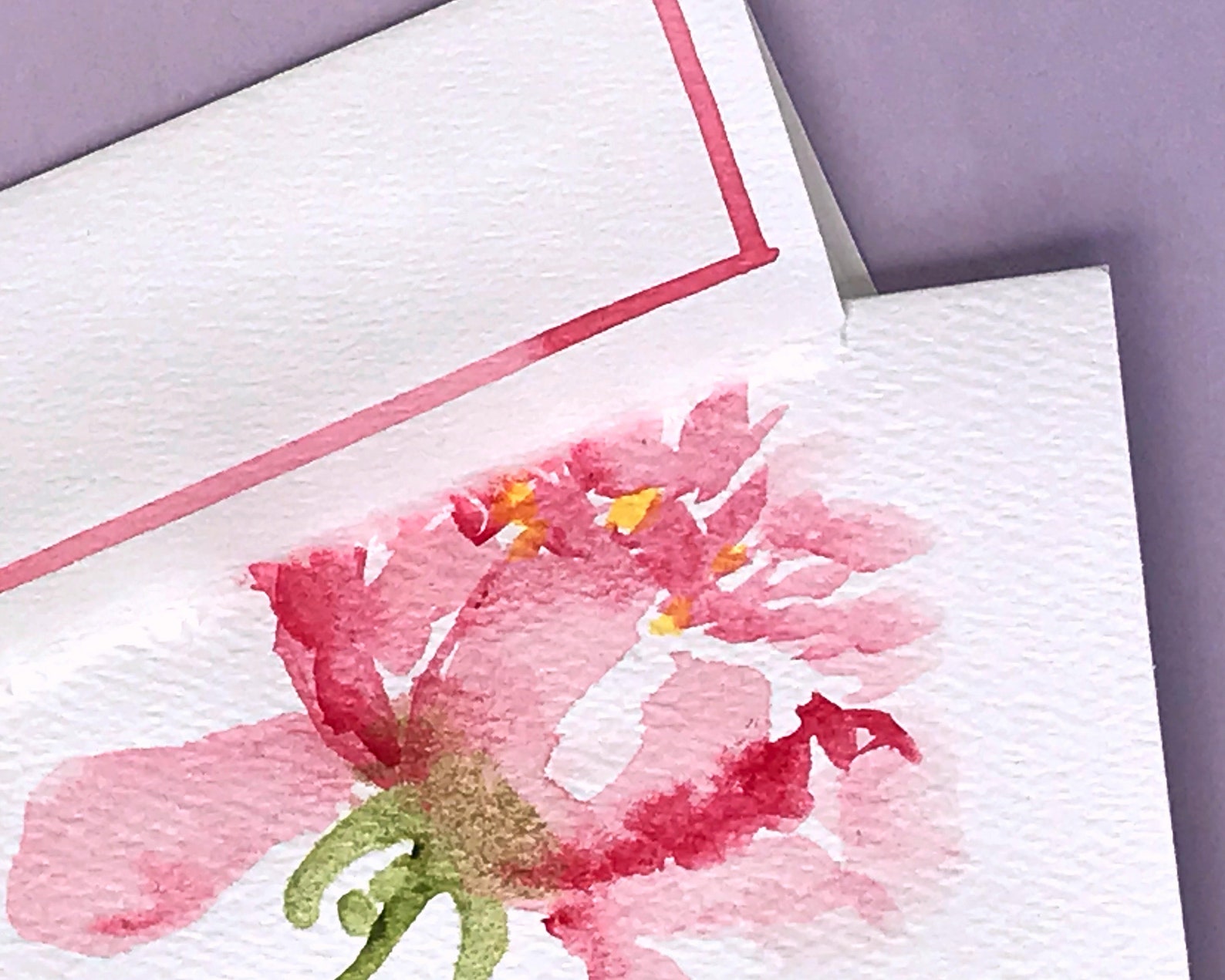 Hand Painted Watercolor Flower Cards Spring Floral Notecards | Etsy