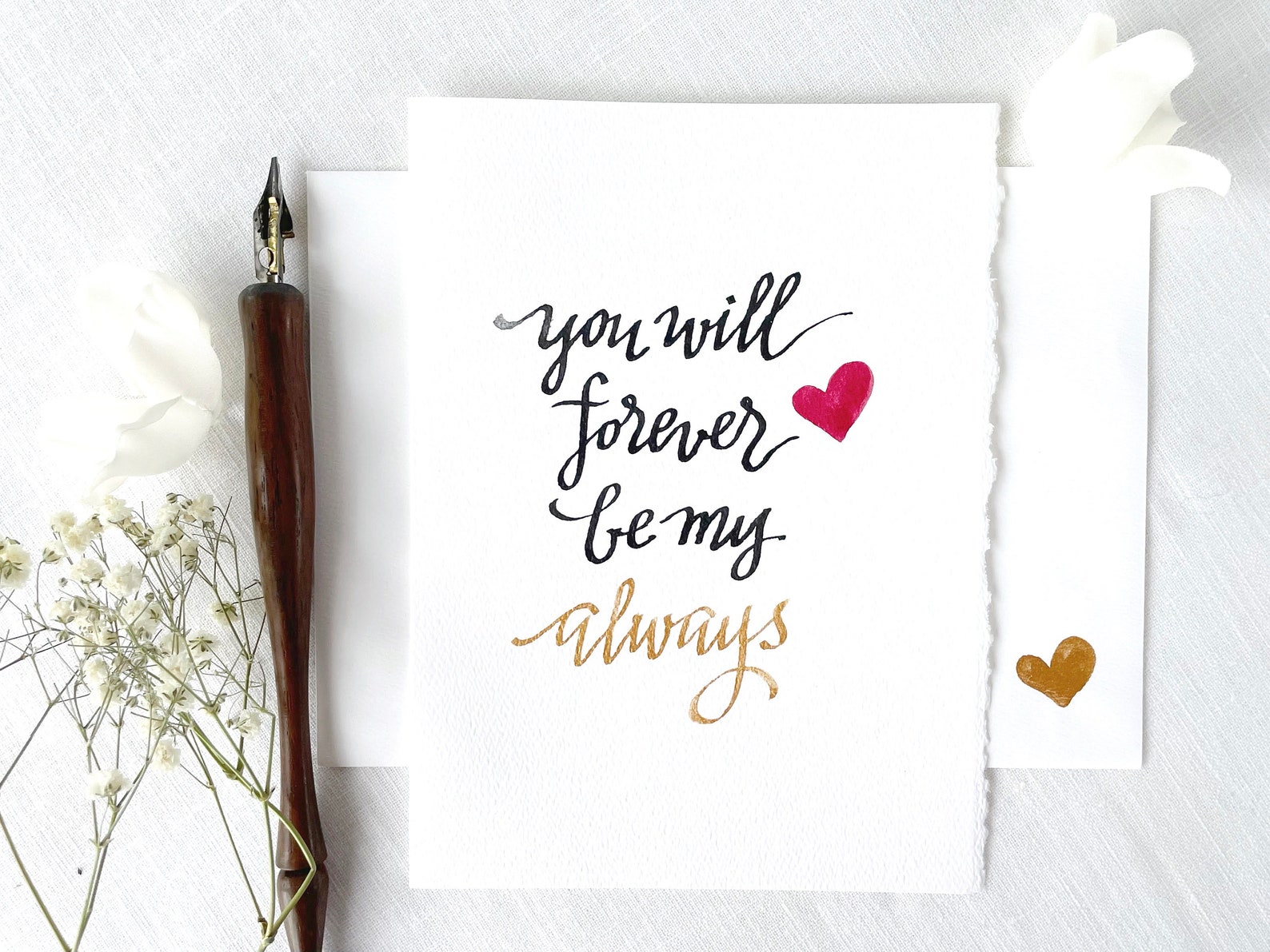 Romantic Card Love Card for Anniversary Engagement Card - Etsy