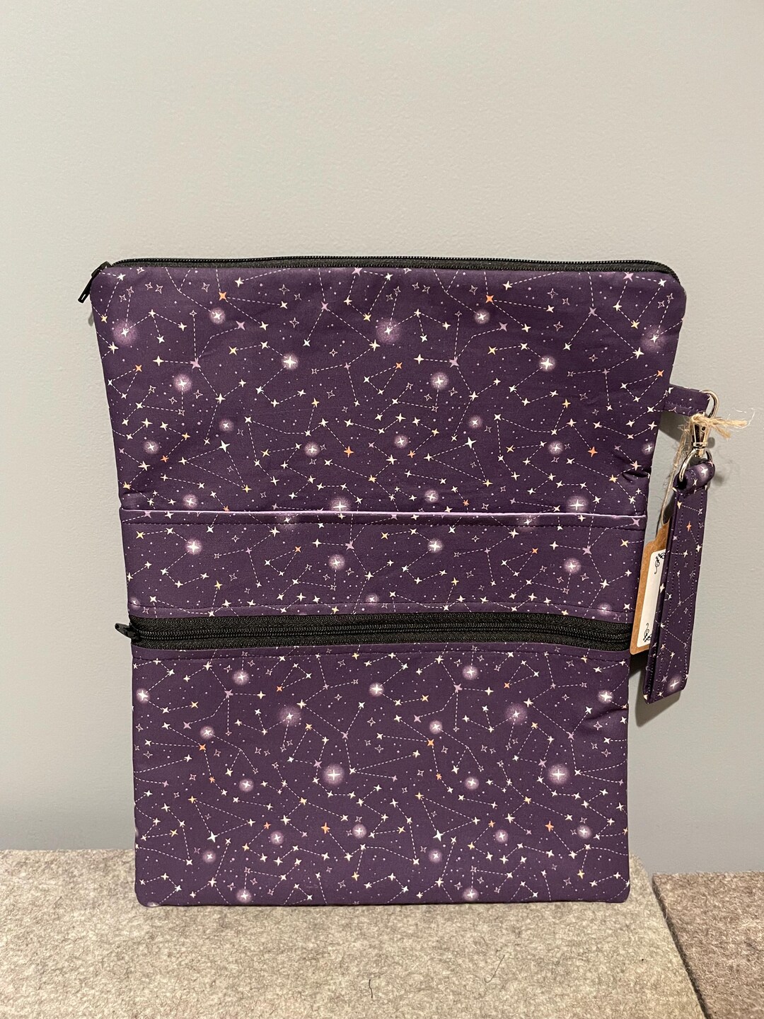 Large Zipper Closure Books Sleeve With Front Zipper Pocket - Etsy