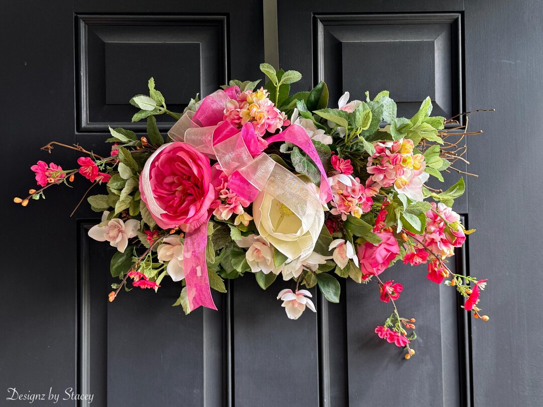 Floral Vine Swag: Spring/summer Home Decor Arrangement - Etsy