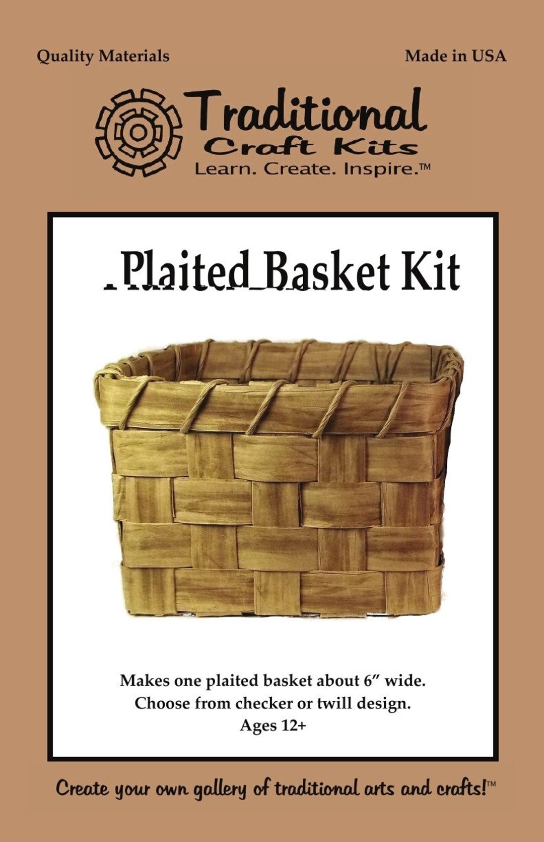 Plaited Basket Kit, Basket Weaving Kit, Traditional Craft Kit, Basket ...