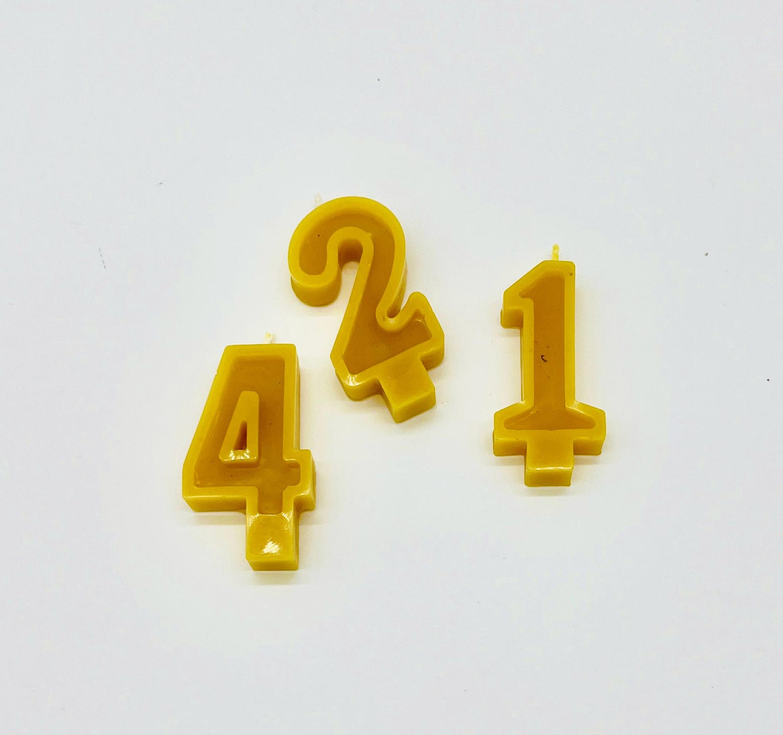 Beeswax Number Birthday Candles, 100% Pure Beeswax, Non-toxic ...