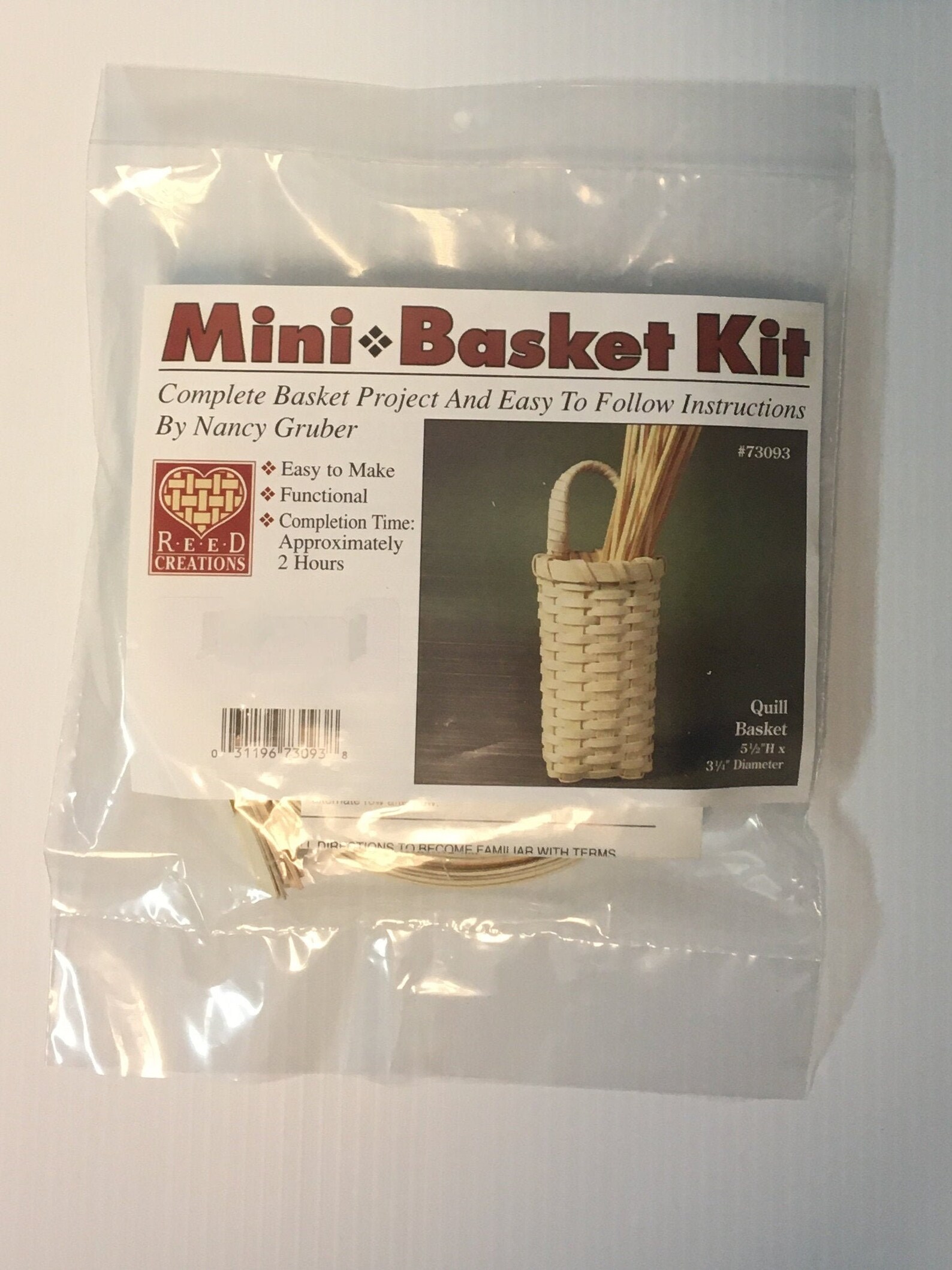 Mini Quill Basket Weaving Kit, Basket Making Kit, Beginner Basket Kit ...