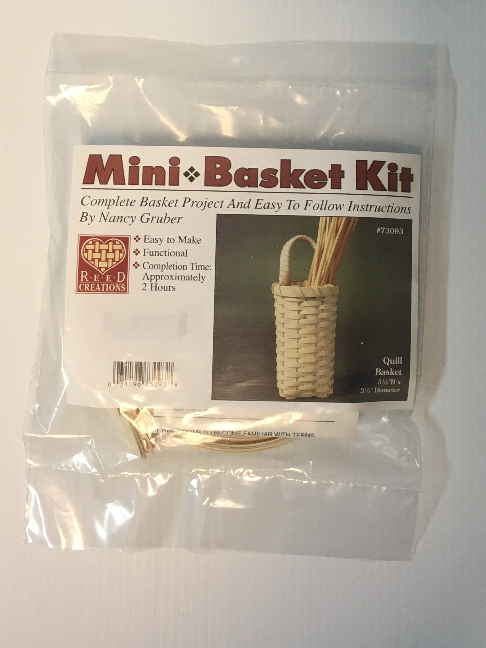 Mini Quill Basket Weaving Kit, Basket Making Kit, Beginner Basket Kit ...