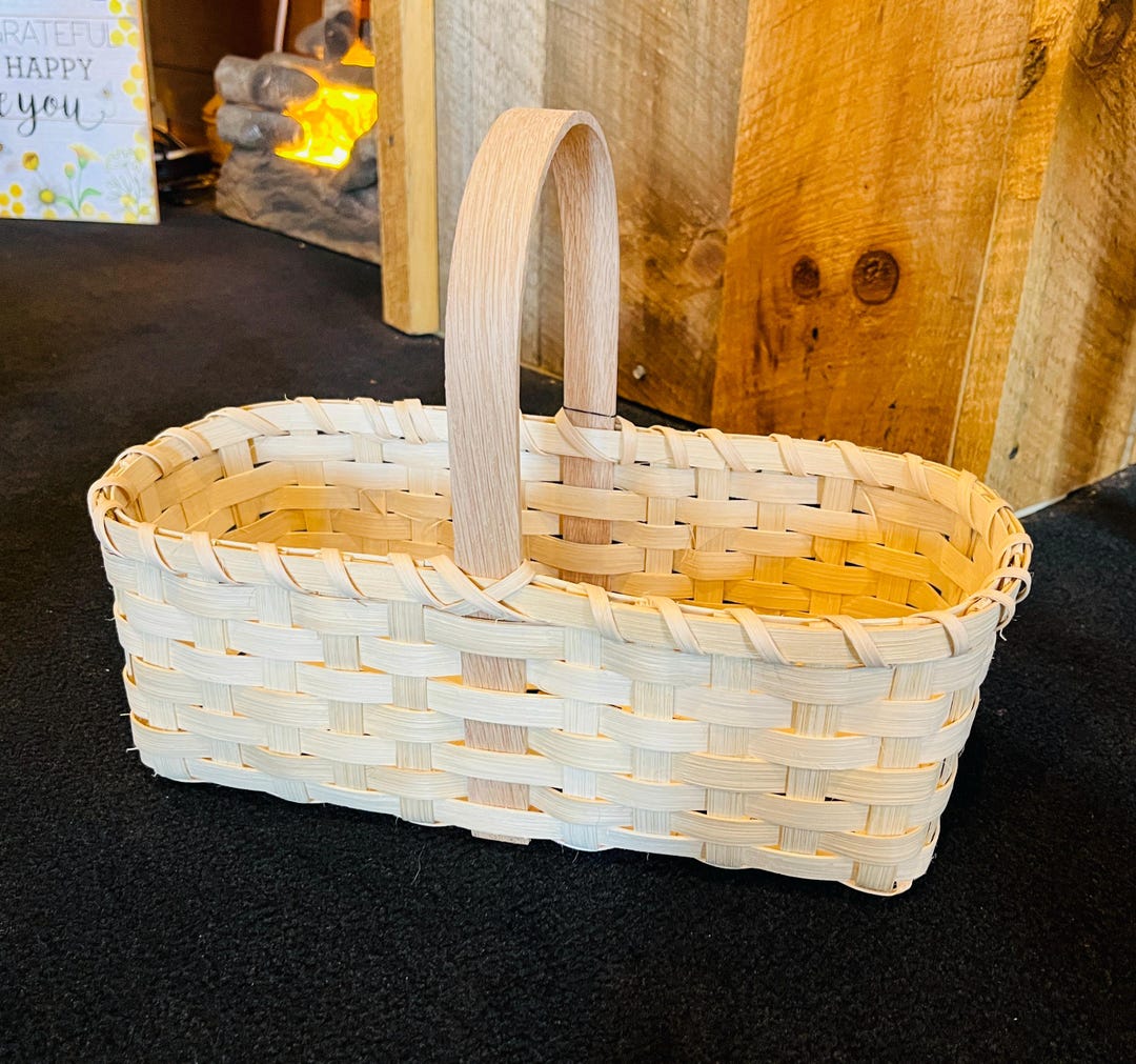 DIY Basket Weaving Kit, Beginner Rectangular Market Basket Kit, Basket ...