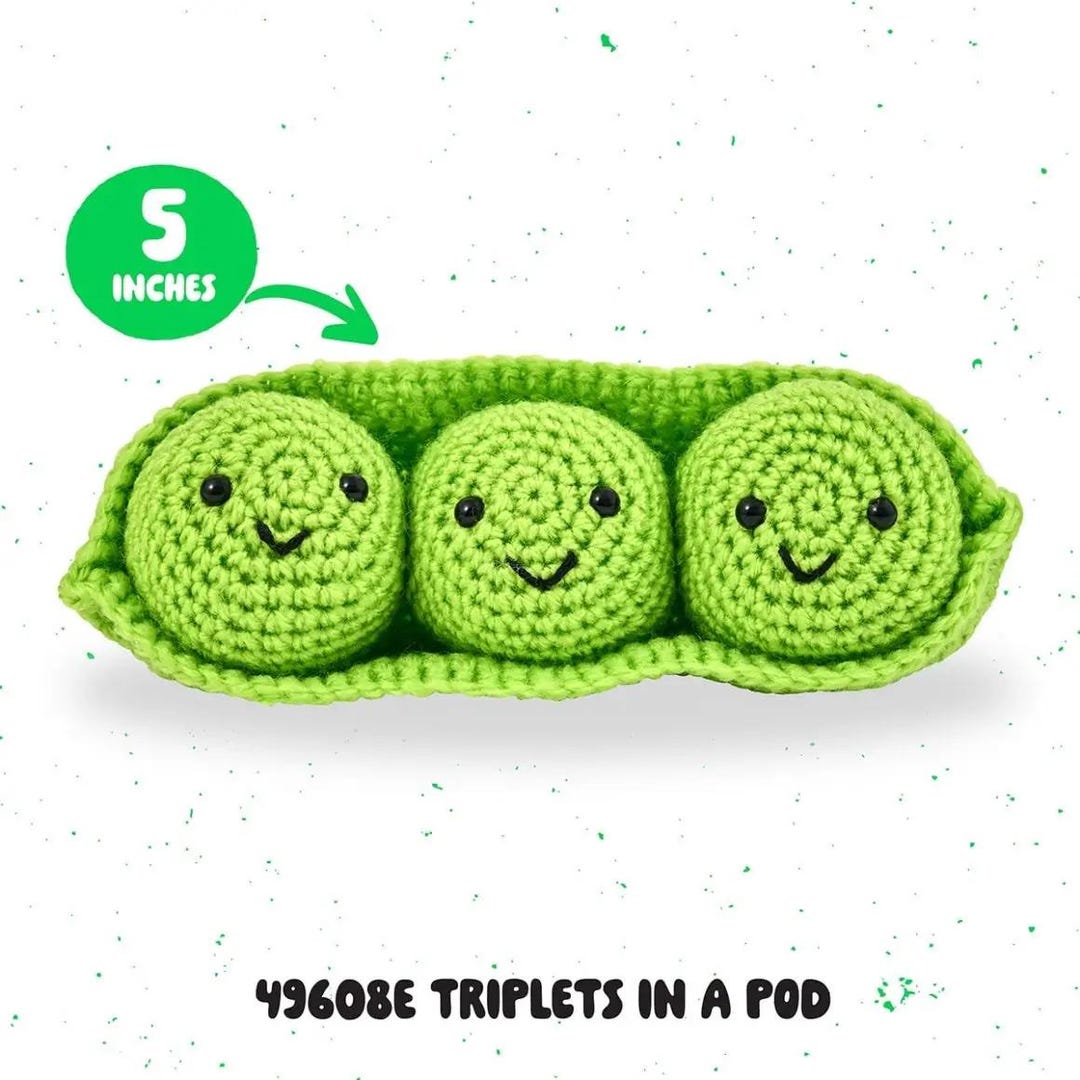 DIY Crochet Kit, DIY Peas in a Pod Kit Bucilla Amigurumi Tween Teen ...