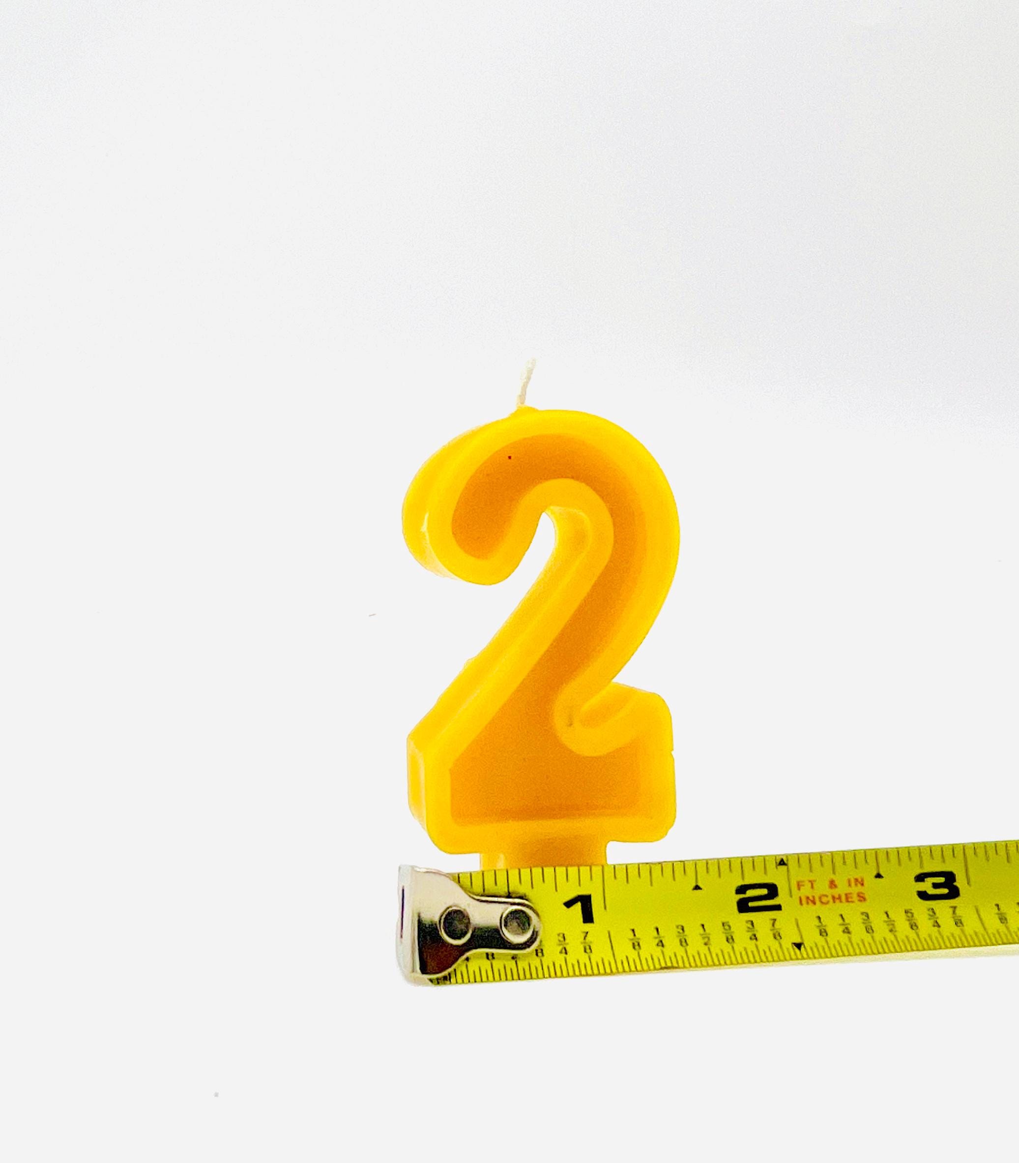 Beeswax Number Birthday Candles, 100% Pure Beeswax, Non-toxic ...